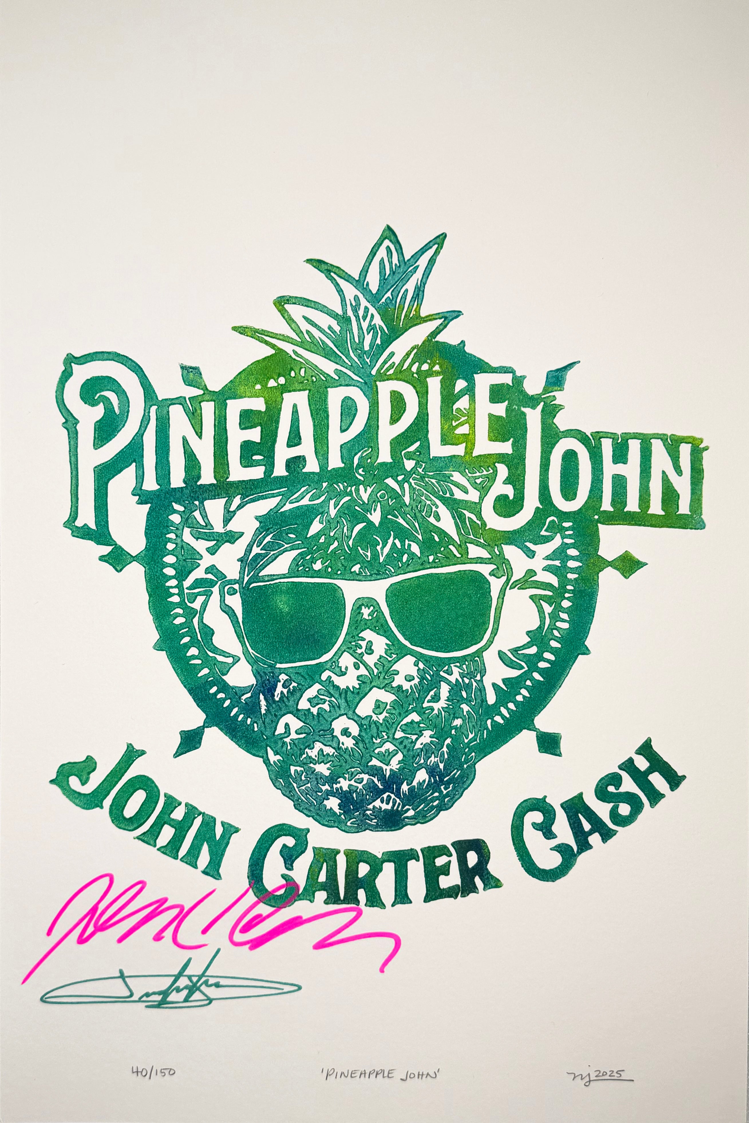 Pineapple John – LTD Edition Linocut Print + Album Download – Justin ...